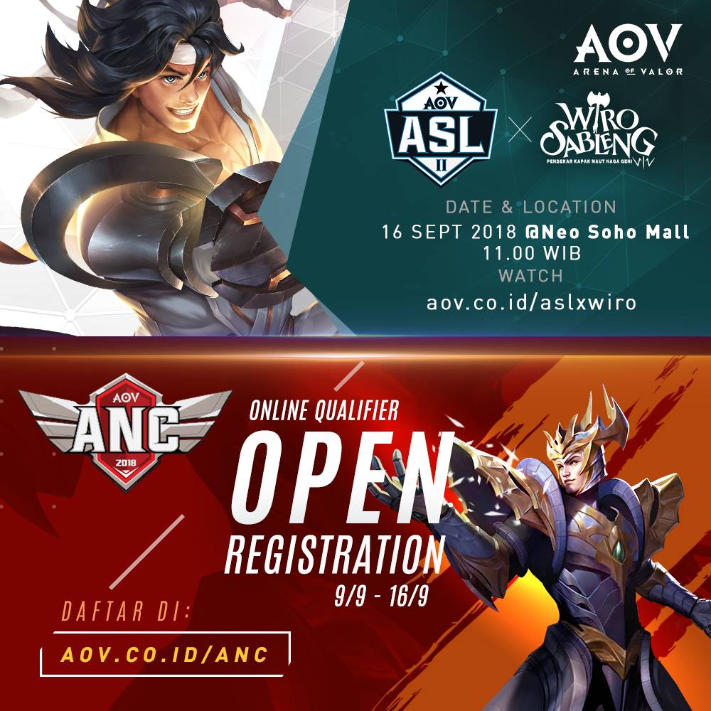 ASL Season 2 Kickoff dan Pendaftaran ANC Season 2 Garena AOV Indonesia ...