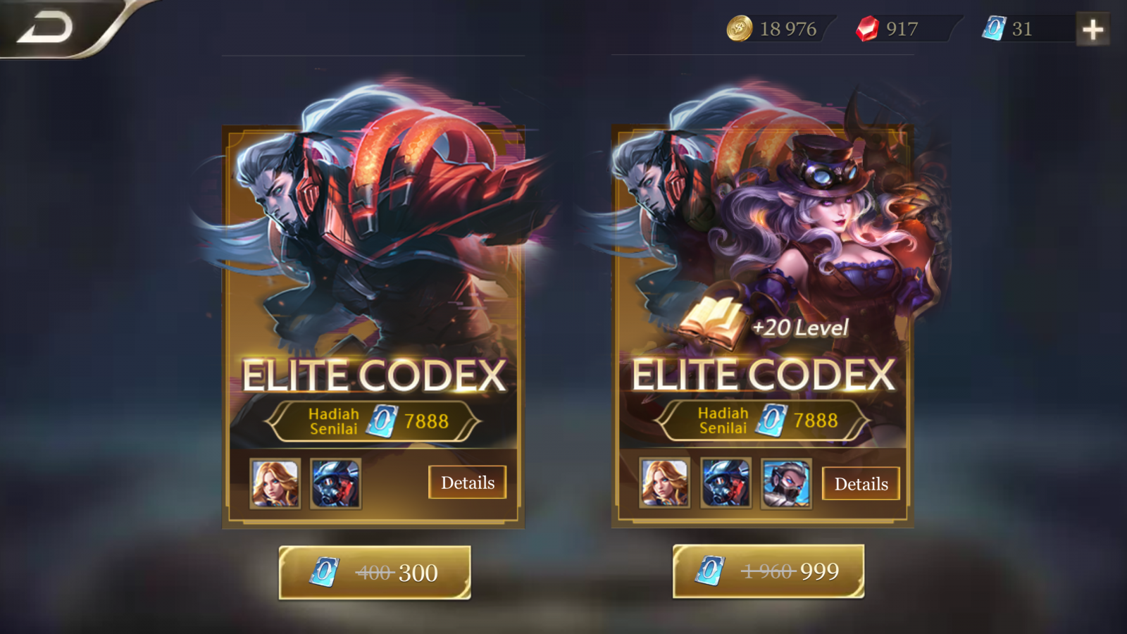 Garena AOV Indonesia Update: Codex Xeniel Dan Fitur Berbayar Terbaru ...