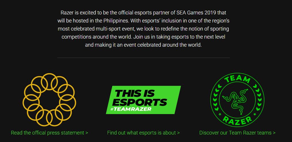 Razer Resmi Jadi Sponsor SEA Games 2019 - Gamebrott.com