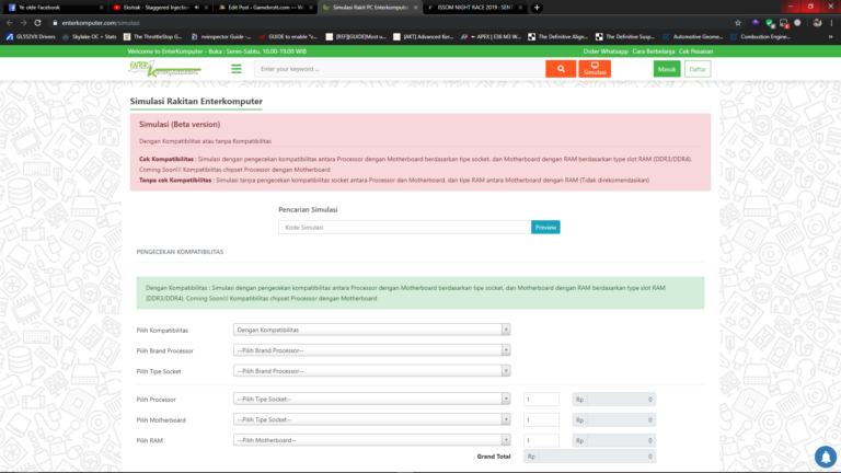 Enterkomputer, Tips Menggunakan Simulasi Online Saat Rakit PC ...