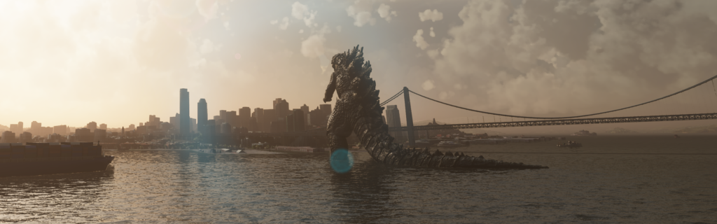 Orang Ini Tambahkan Godzilla di Microsoft Flight Simulator - Gamebrott.com