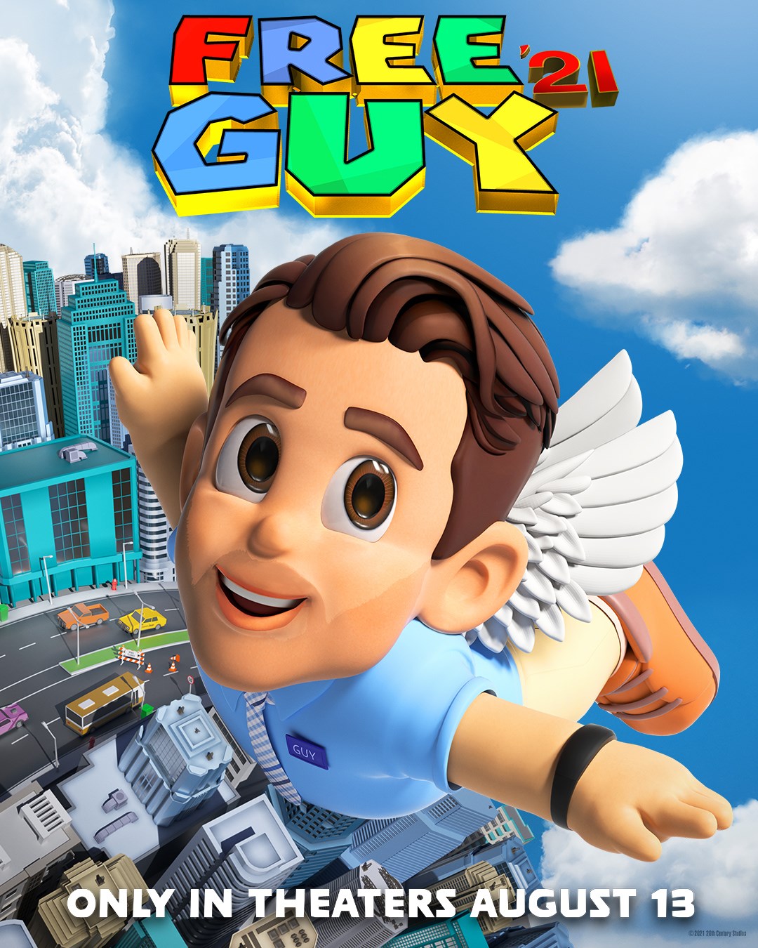 Berjibun Poster Promosi Film Free Guy Ini Referensikan Banyak Game-Game ...