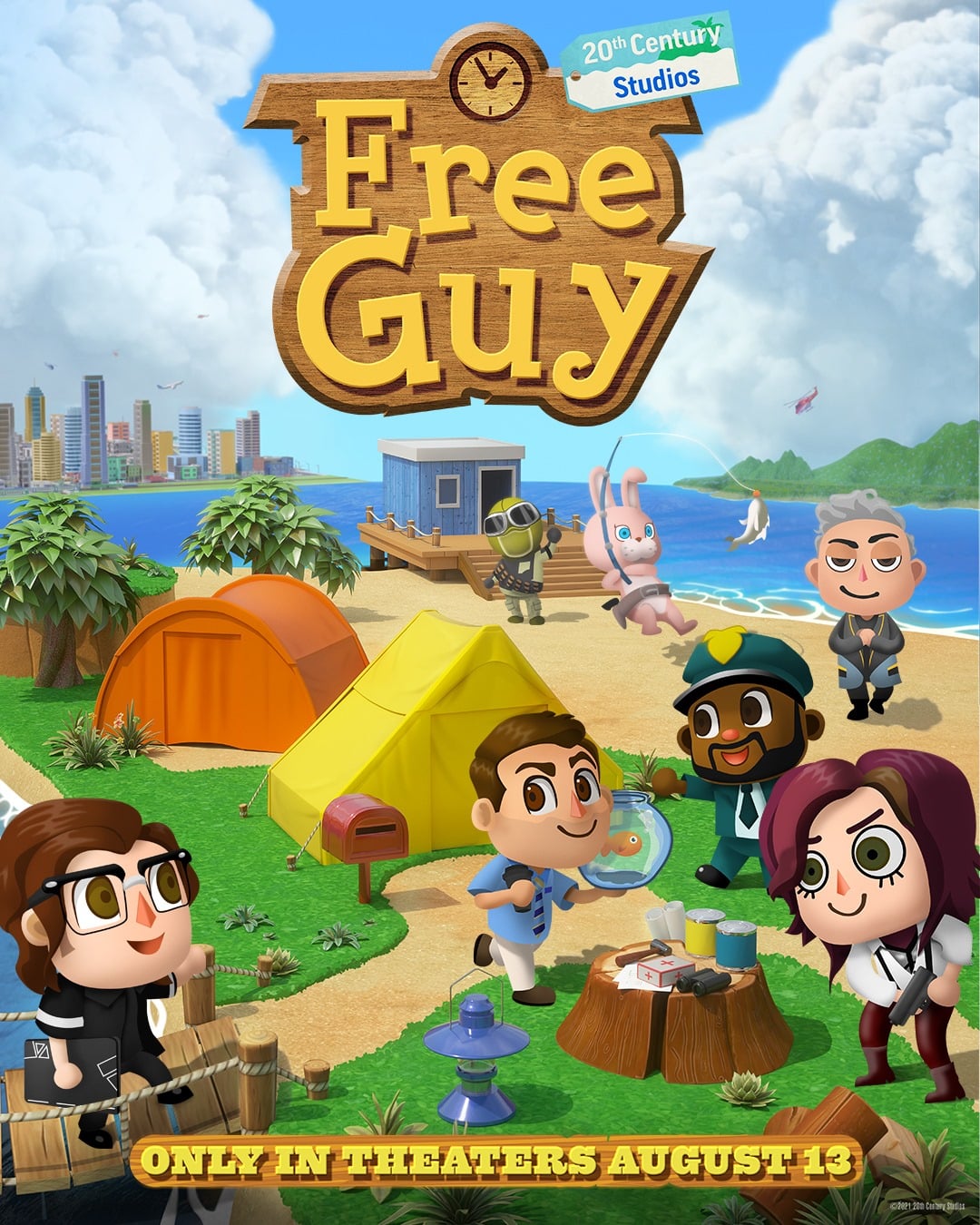 Berjibun Poster Promosi Film Free Guy Ini Referensikan Banyak Game-Game ...