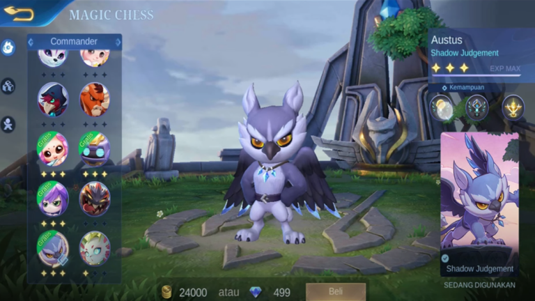 Skill Commander Terbaru Austus di Magic Chess - Gamebrott.com