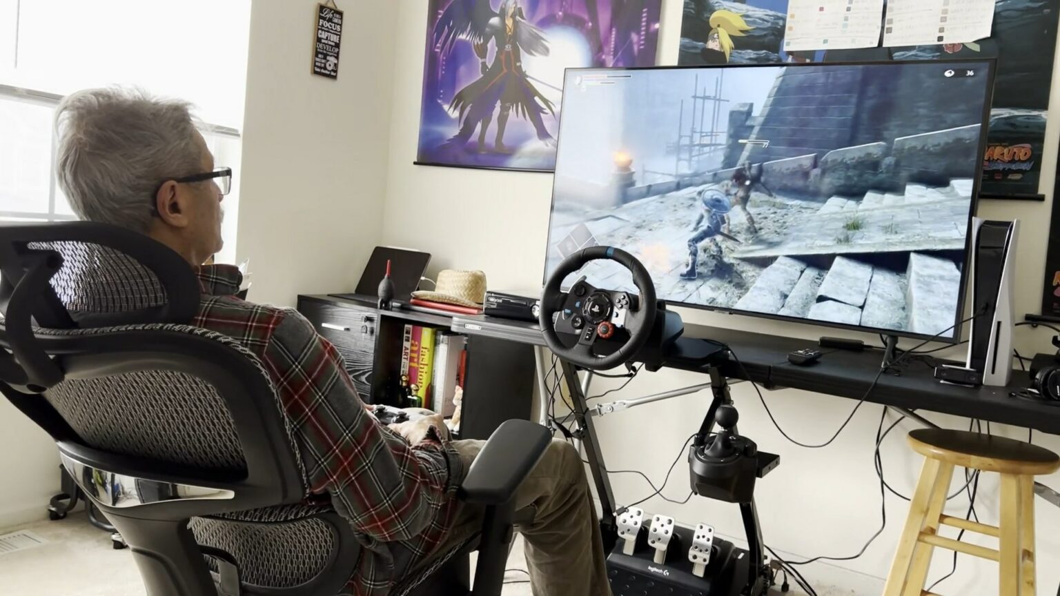 Gamer ini Ajari Kakeknya untuk Bermain Demon's Souls - Gamebrott.com