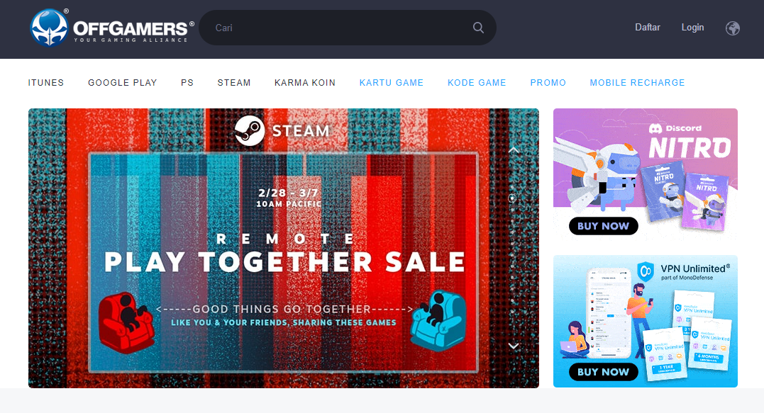 Beli & Top Up Game Lebih Mudah dengan OffGamers