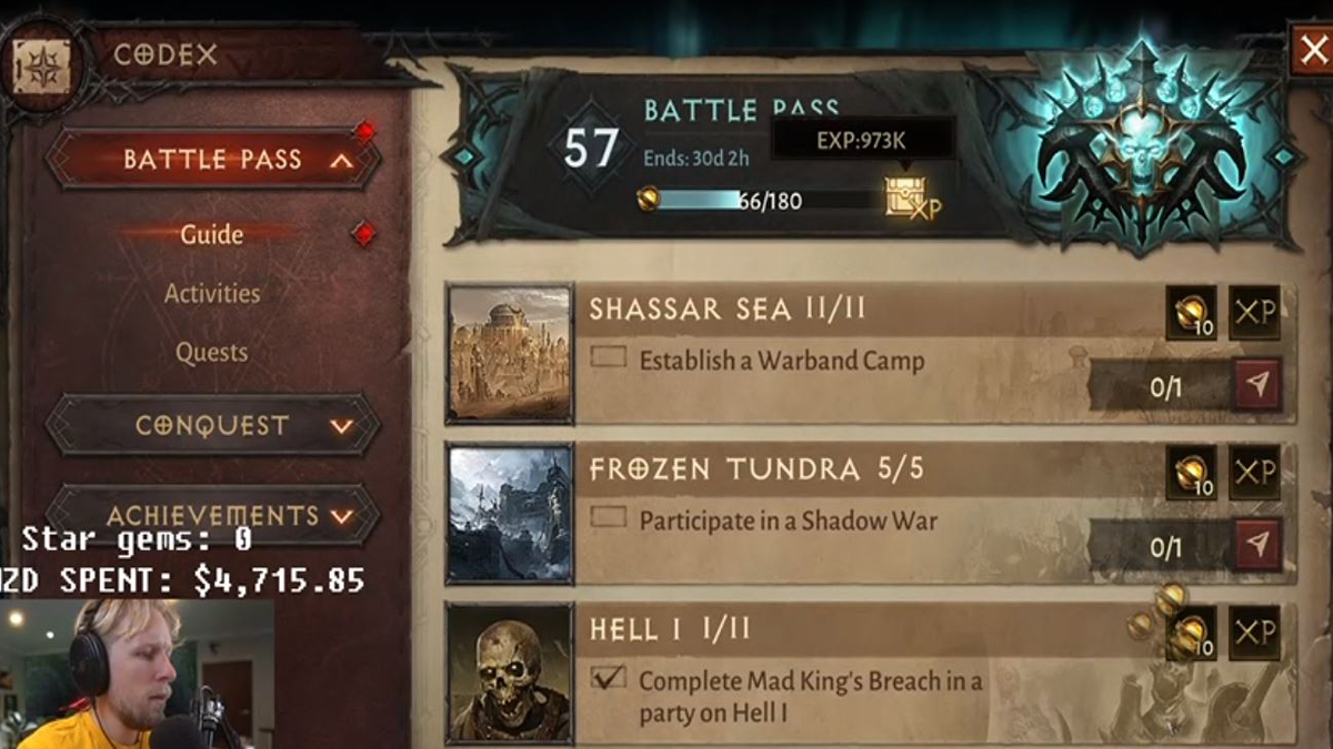 Streamer Diablo Immortal Ini Habiskan 4.000 Dolar untuk Gacha! Hasilnya ...