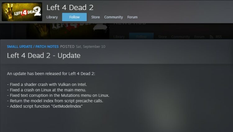 Sudah 10 Tahun, Bug Left 4 Dead 2 Masih Diperbaiki Valve