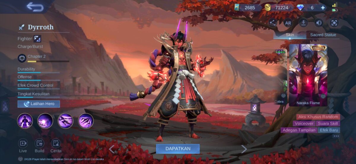 Apakah Skin Collector Dyrroth Terbaru Layak Dibeli di Mobile Legends ...