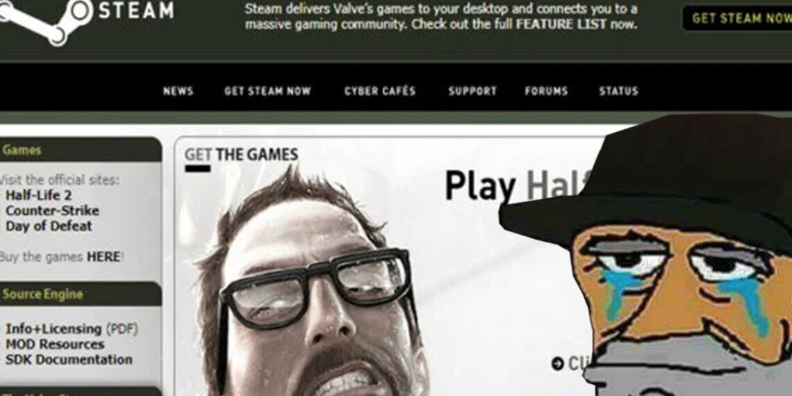 Begini Tampilan Website Steam 20 Tahun Lalu