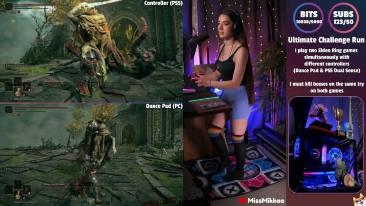 Makin Menantang, Streamer Elden Ring MissMikkaa Mainkan Game Pakai Gitar Akustik