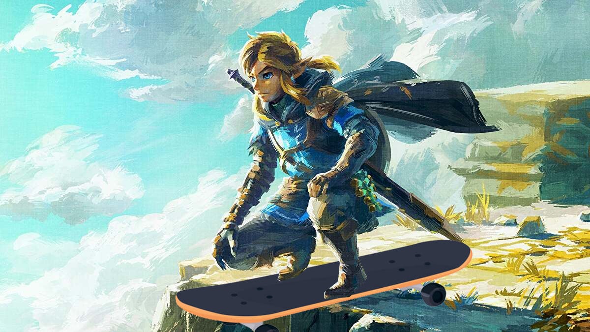 Gamer The Legend of Zelda Tears of the Kingdom Ciptakan Skateboard ...