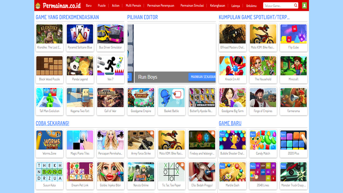 7 Rekomendasi Situs Game Online Gratis - Gamebrott.com