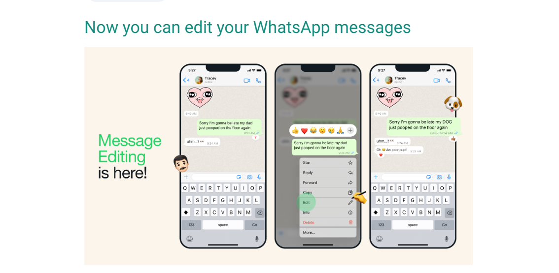 Fitur Edit Pesan WhatsApp Akhirnya Hadir untuk Pengguna Android dan iOS