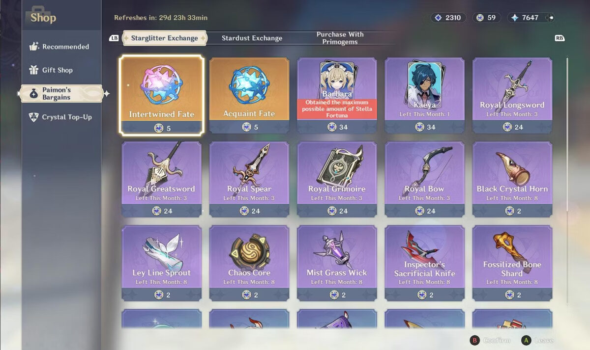 Pemain Ingin Adanya Perubahan Rotasi Karakter di Starglitter Shop ...