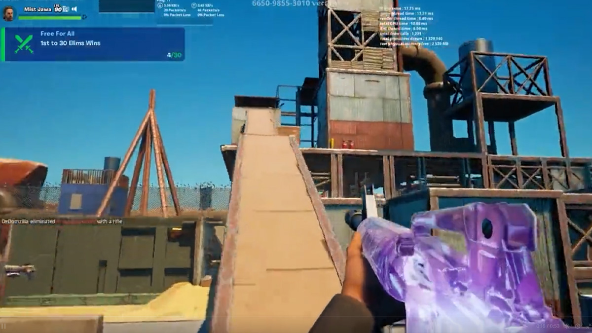 [Rumor] Screenshot Fortnite First Person Mode Bocor di Internet