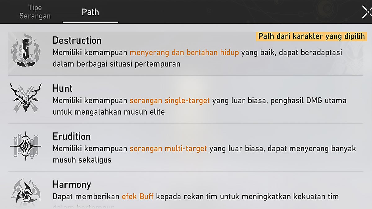 Path Honkai Star Rail — Penjelasan, Arti, dan Sejarahnya