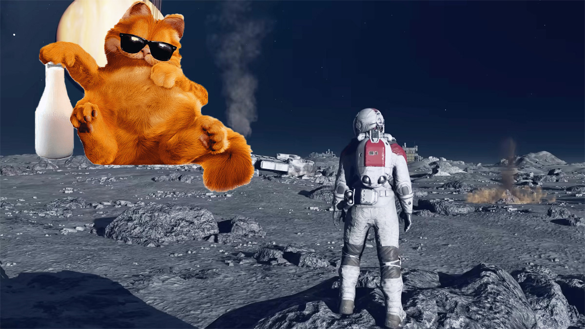 Mod Game Starfield Ini Ubah Logo Utama Menjadi Garfield - Gamebrott.com