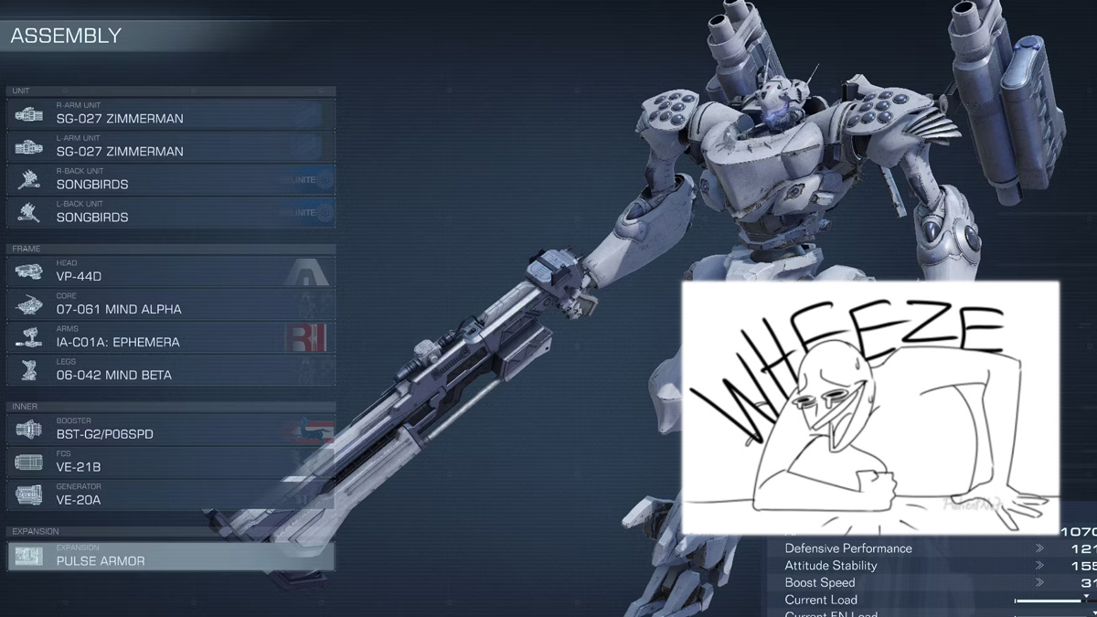 Senjata Zimmerman di Armored Core VI Tidak Kena Nerf di 1.02