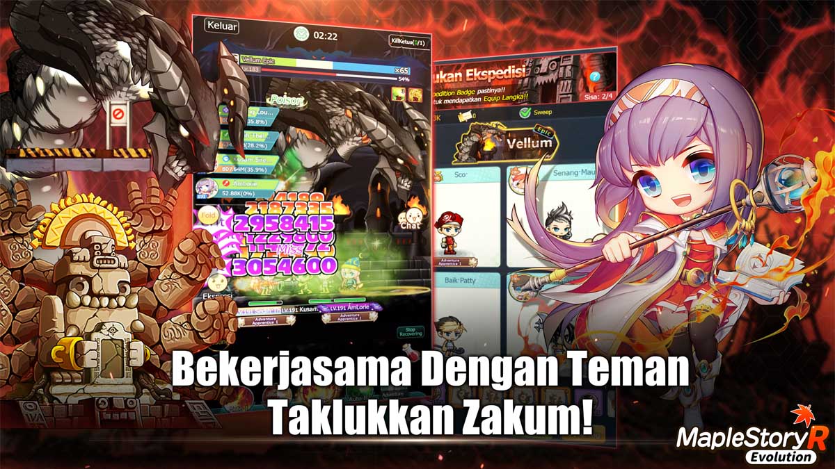 Game RPG Layar Vertikal Resmi Asli Nexon MapleStory R: Evolution Telah Buka Pra-Registrasi dan ...