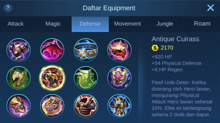 Tips Build Item Mobile Legends yang Cocok untuk Hero Favorit
