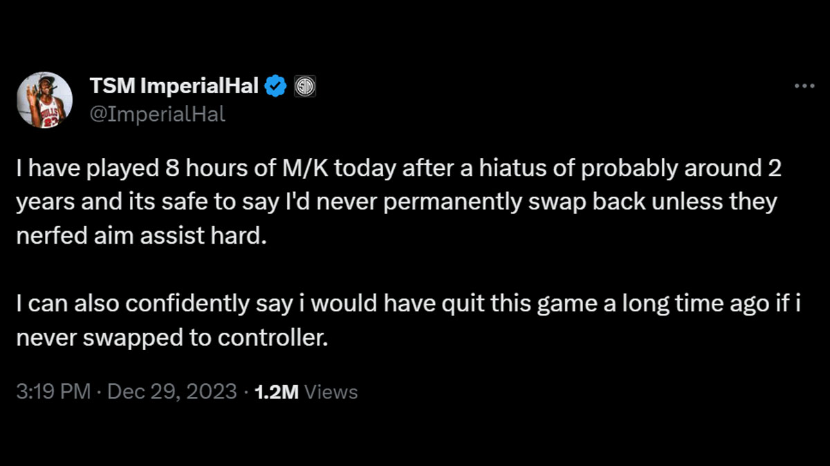 ImperialHal Apex Legends Rekomendasikan Controller Karena Aim Assist OP