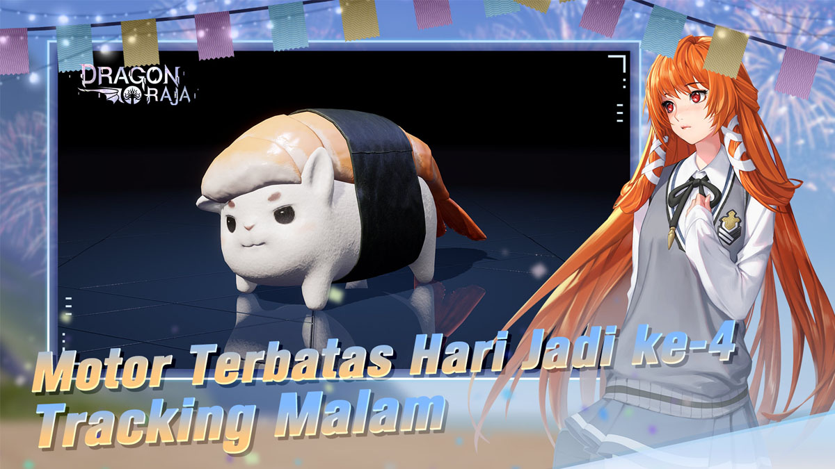 Perayaan HUT ke-4 Dragon Raja, Limited Motor dan Title Menantimu! Juga ...