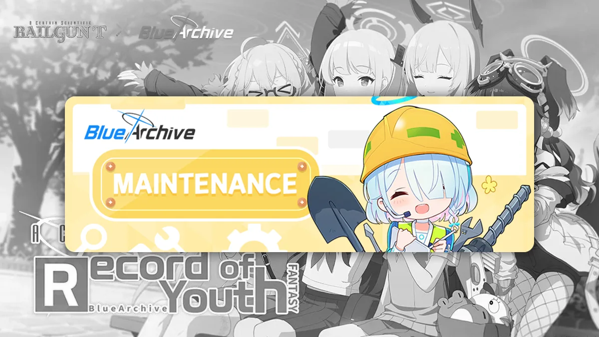 Glitch Infinite Pyroxene di Blue Archive, Game Kena Maintenance