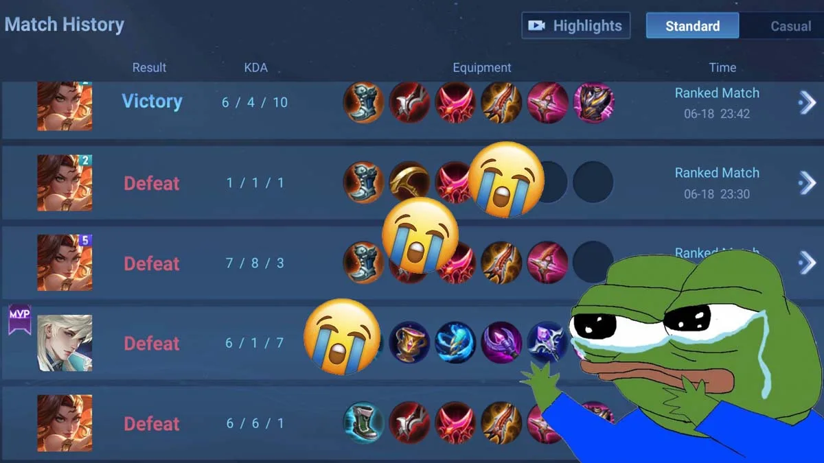 7 Alasan Mengapa Lose Streak dalam Game Kompetitif - Gamebrott.com
