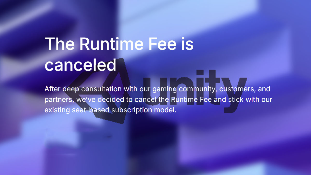 Unity Akhirnya Hapus Unity Runtime Fee, Dev Tak Lagi Bayar Per Install?