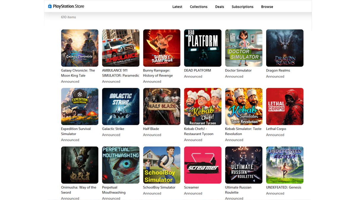 PlayStation Mungkin Akan Menindak Game-Game Shovelware