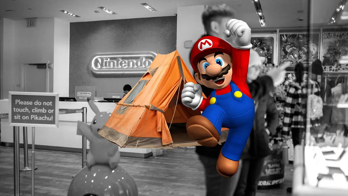 Seorang Fans Nintendo Switch 2 Mulai Camping di Depan Toko