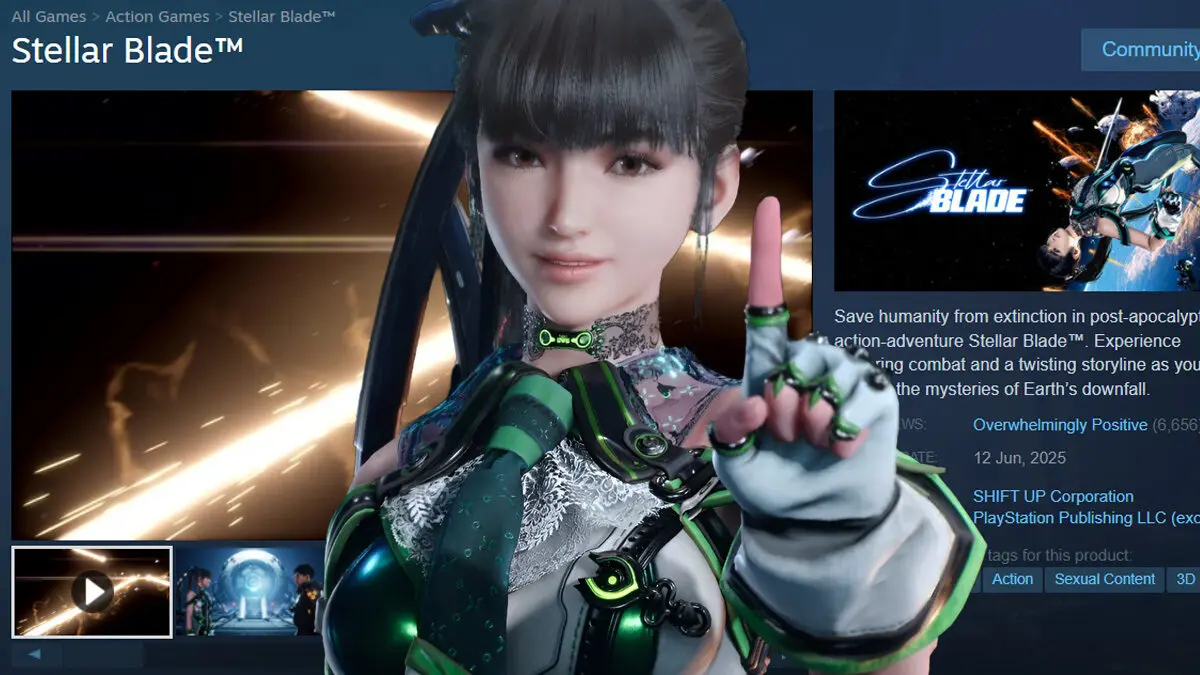 Jumlah Puncak Player Stellar Blade di Steam Mencapai Lebih dari 180 Ribu