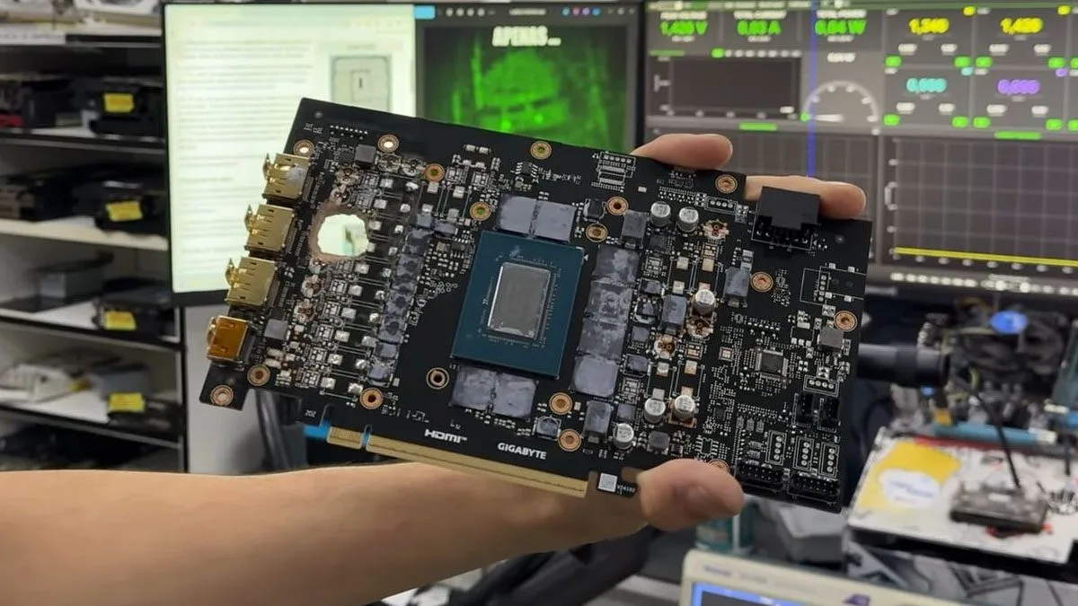 PCB Bolong, RTX 5070 Ti Ini Dimodifikasi agar Kembali Berfungsi ...
